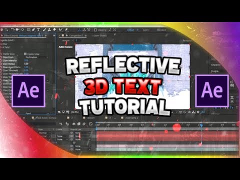 Reflective 3D Text Tutorial - After Effects x Element 3D - YouTube