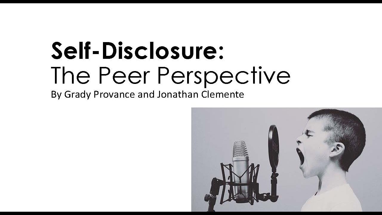 Self Disclosure The Peer Perspective - FEP ECHO - YouTube