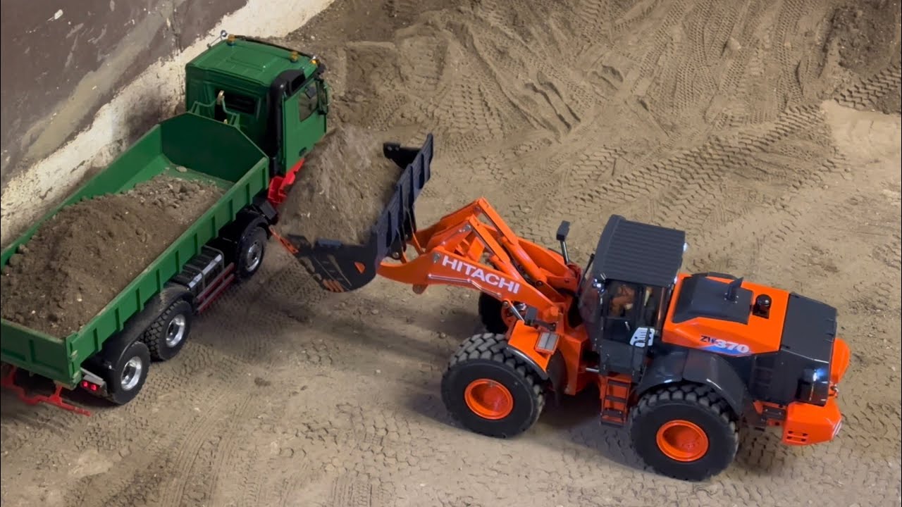Hitachi Radlader RC Wheelloader RC Trucks and Maschines Scale 1/14 ...