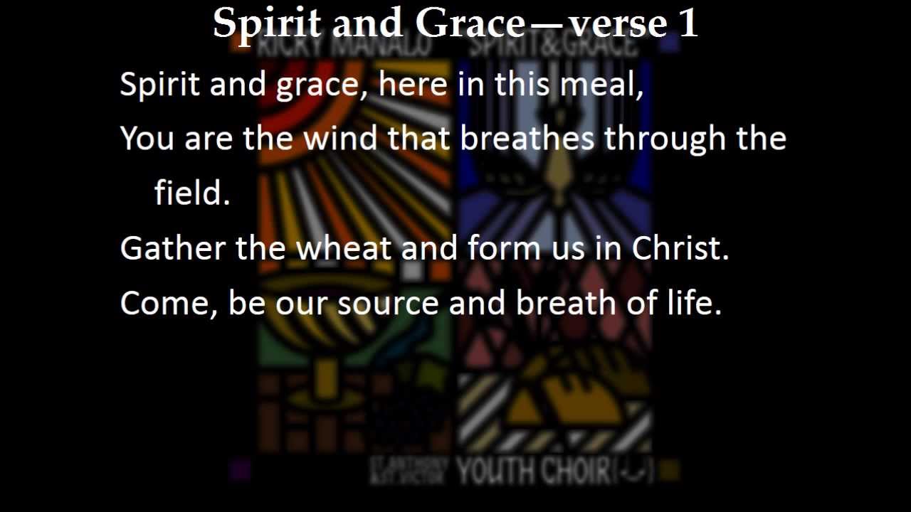 Ricky Manalo - Spirit and Grace (live) - YouTube