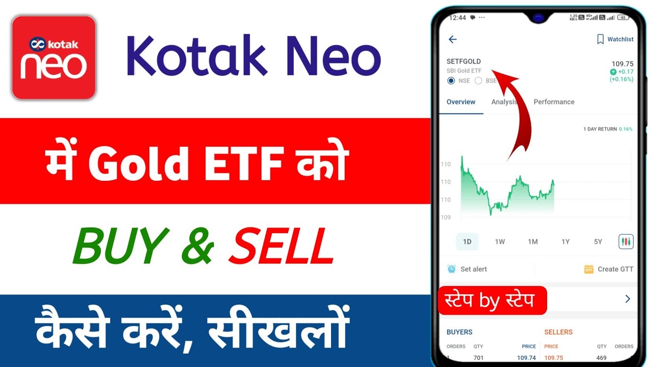 Kotak neo app se gold ETF buy & sell kaise kare | how to buy etf in ...