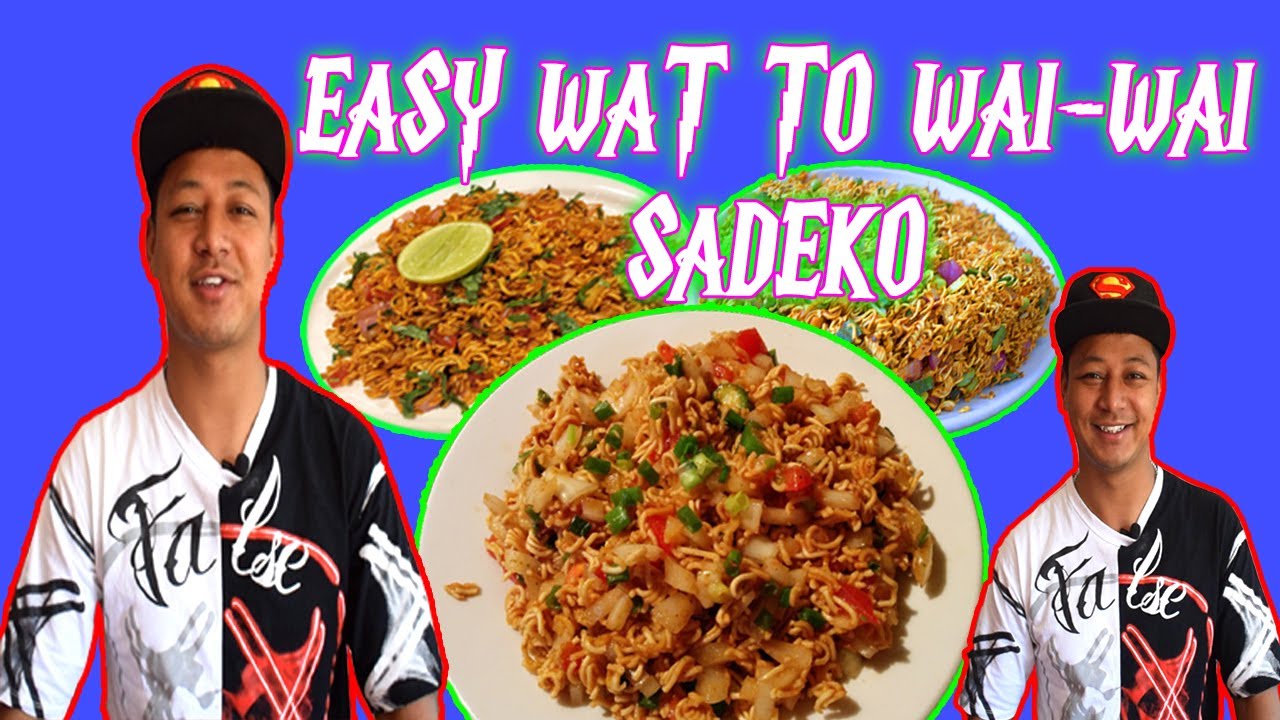 Noodle Sadeko/Easy Recipe For ChowChow Sadeko/Nepali cooking video ...