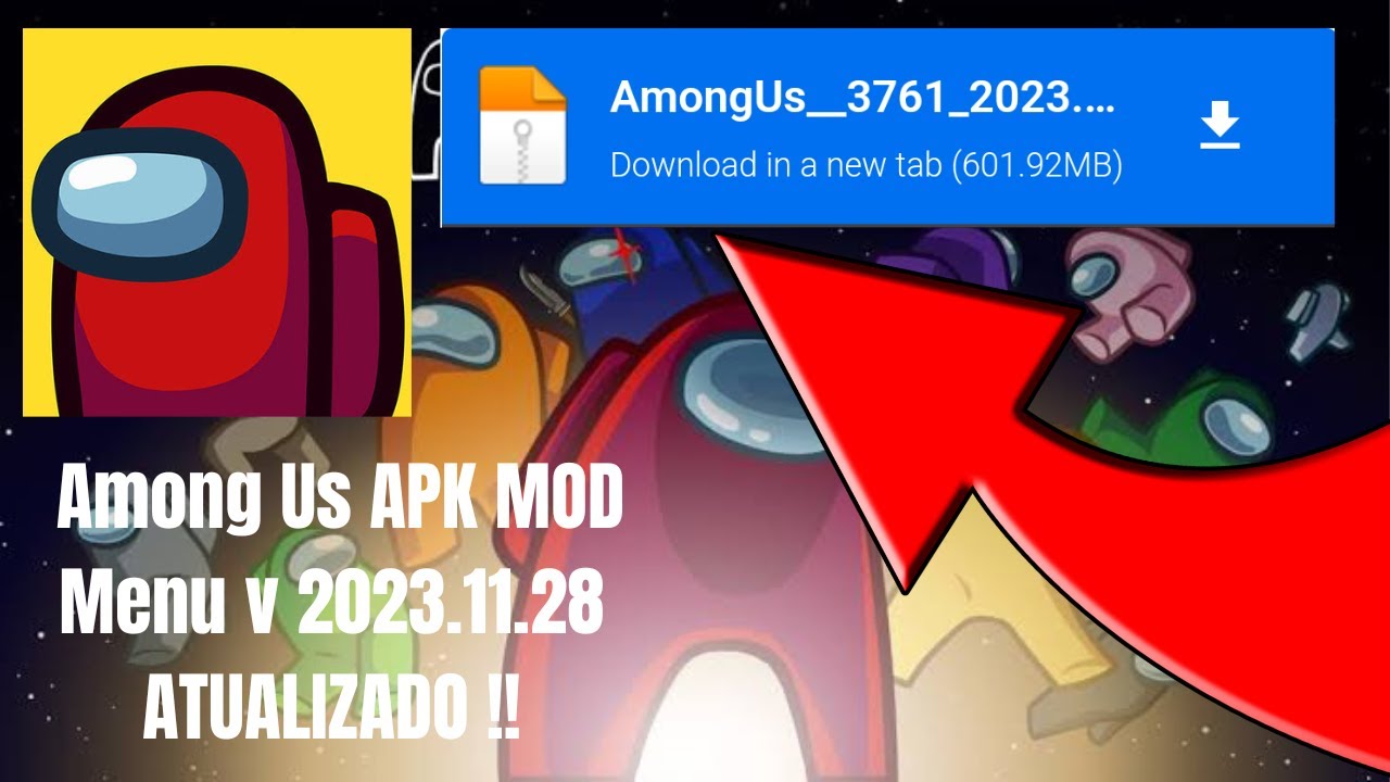 Among Us APK MOD Menu v 2023.11.28 ATUALIZADO !! - YouTube