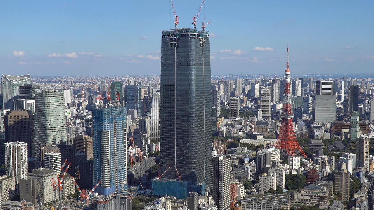 【虎ノ門・麻布台プロジェクト】（Toranomon-Azabudai Project） 完成時高さ日本一325mの超高層ビルの建設状況 ...