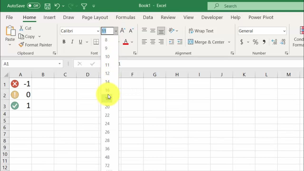 Excel Tips and Tricks #60 How to insert a tick or a cross symbol Using ...