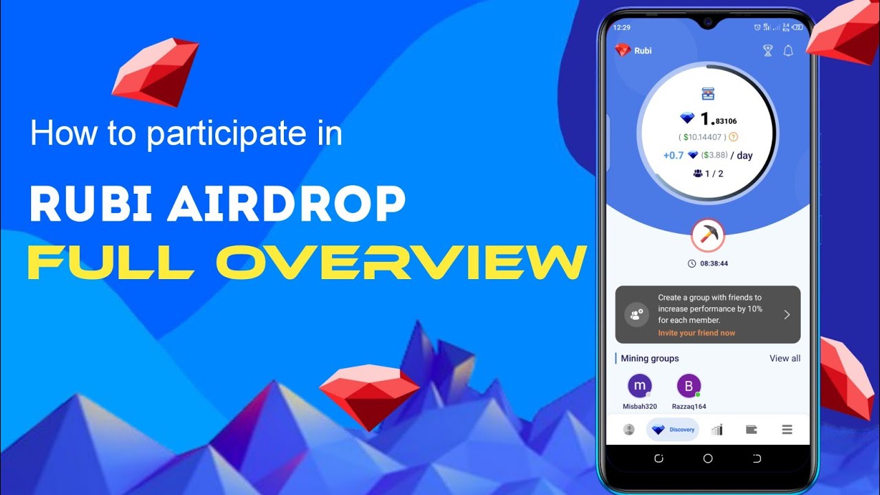 How to participate in Rubi mining for a $750 Airdrop | $2 possible list ...