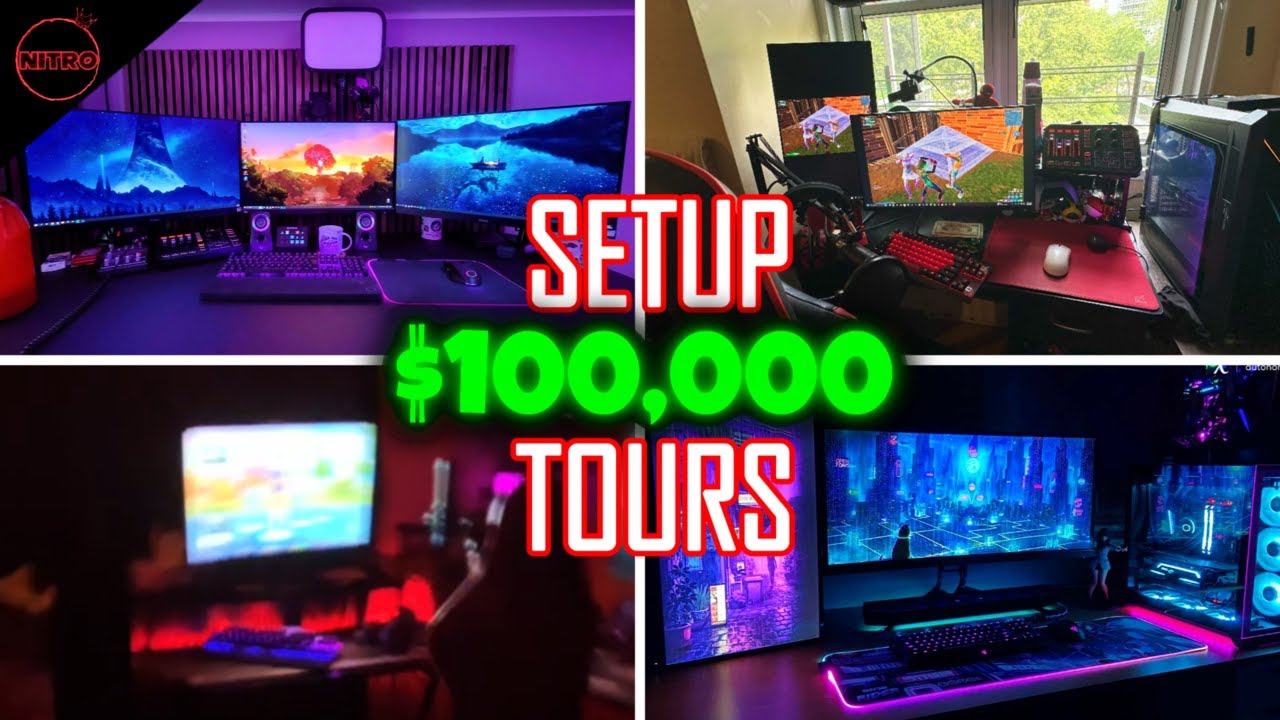 Nitro's $100,000 Gaming Setup Tour - YouTube