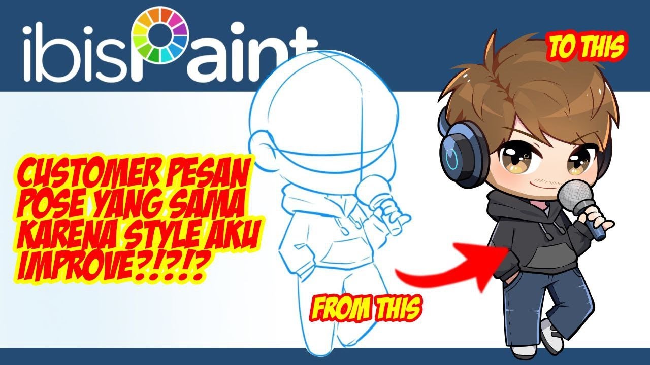 TUTORIAL CARA GAMBAR CHIBI DARI AWAL SAMPAI AKHIR IBIS PAINT ...