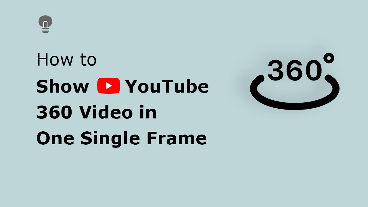 How to Enable YouTube 360 in One Frame | Turn Off the Lights Browser ...