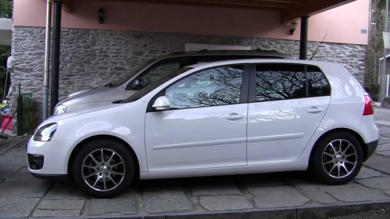 Golf V gt sport white - YouTube