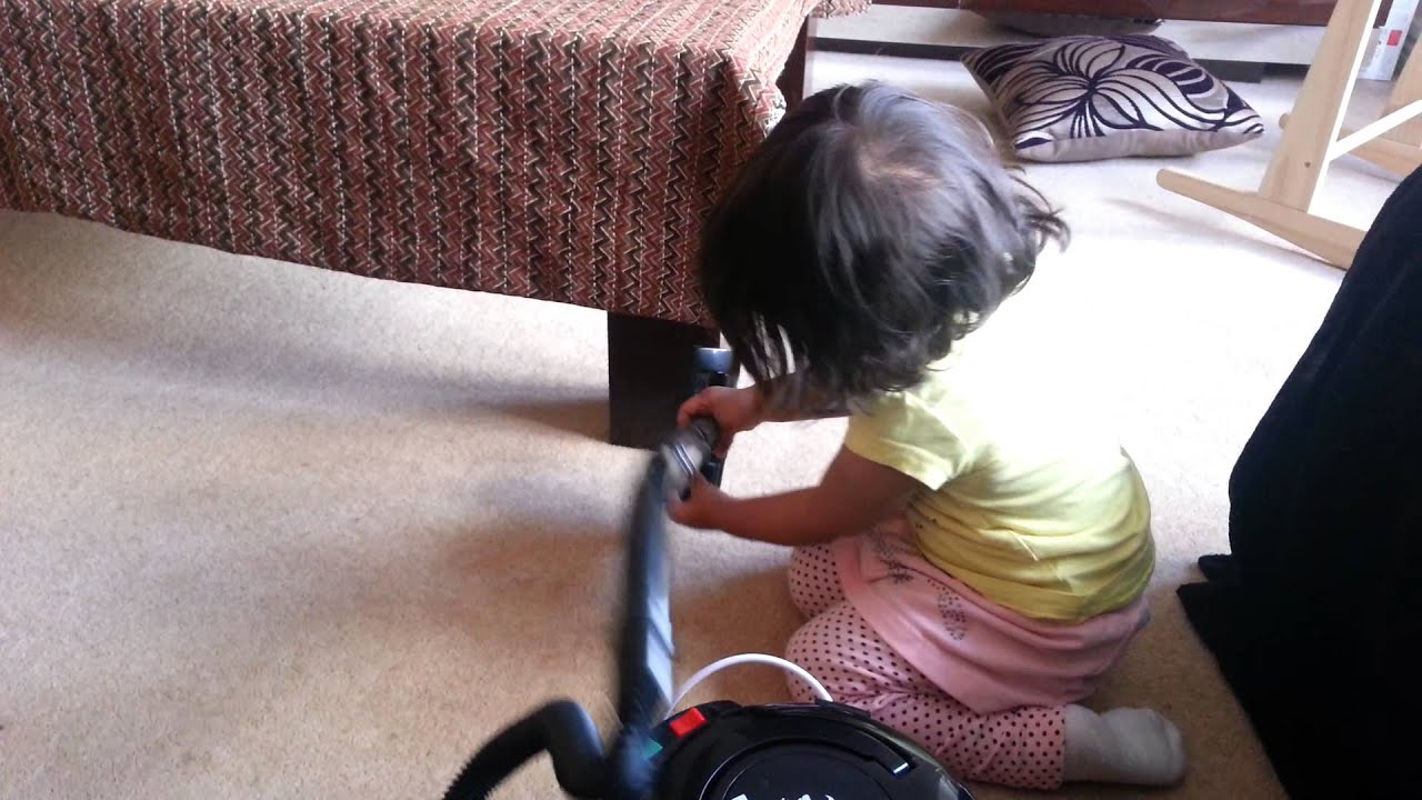 Maya using henry the hoover! - YouTube