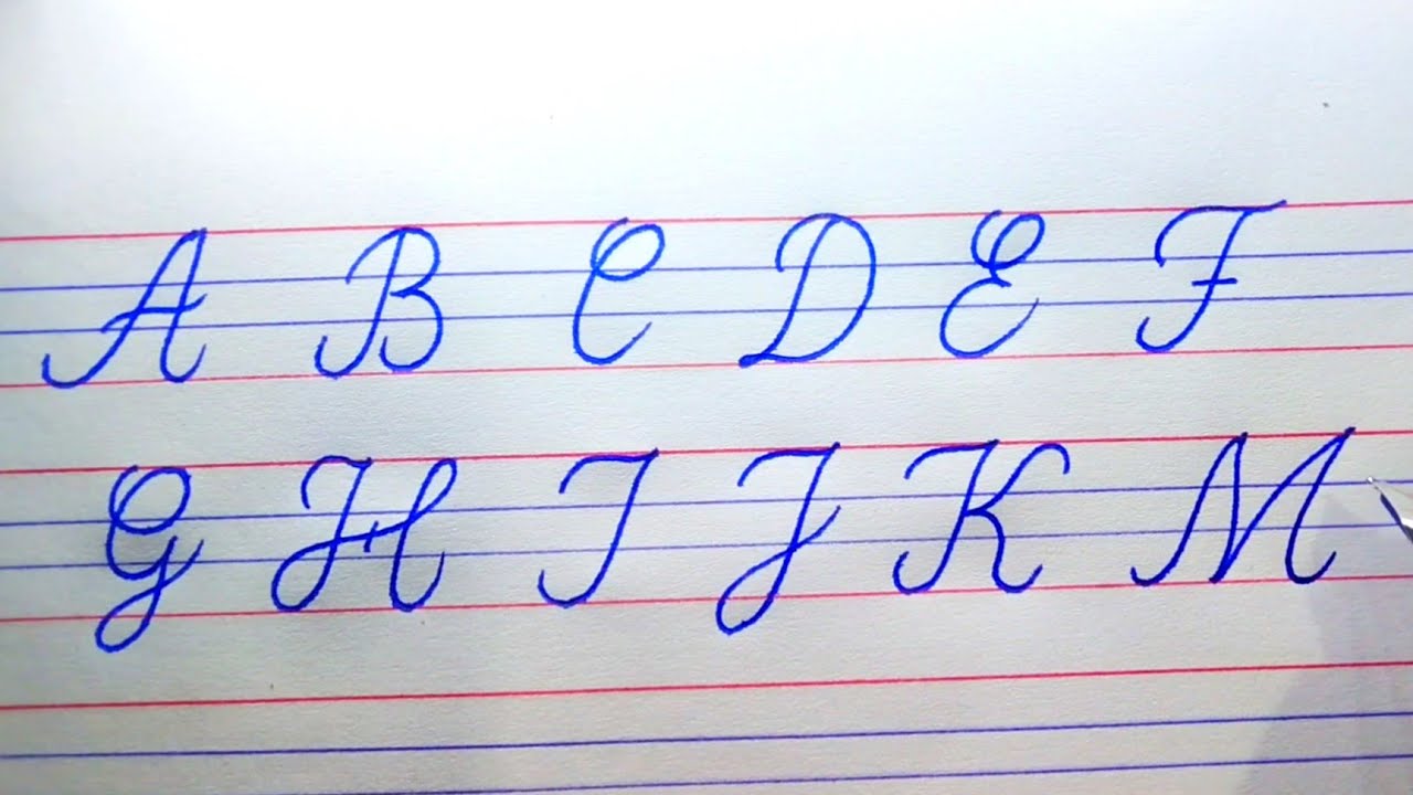 Cursive Capital LETTERS | Cursive writing Practice - YouTube
