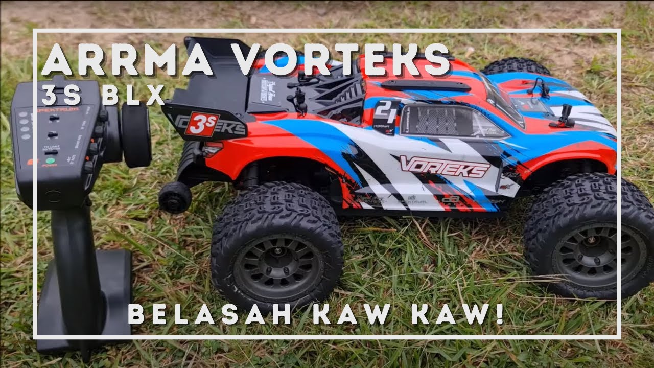 ARRMA VORTEX 3S BLX first run and bash - YouTube