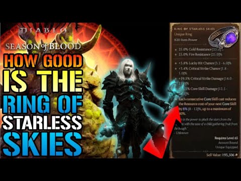 Diablo 4: "Ring Of The Starless Skies" UBER Unique Finally DROPPED How Good Is It? Heres The ...