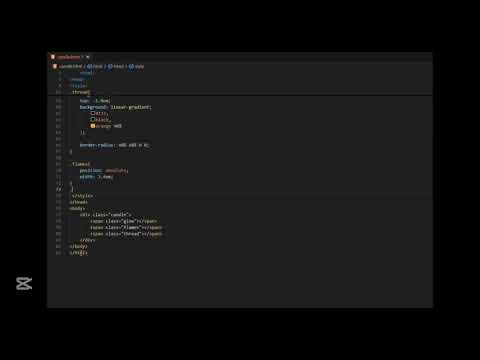 Making a Candle🎇 | HTML CSS - YouTube