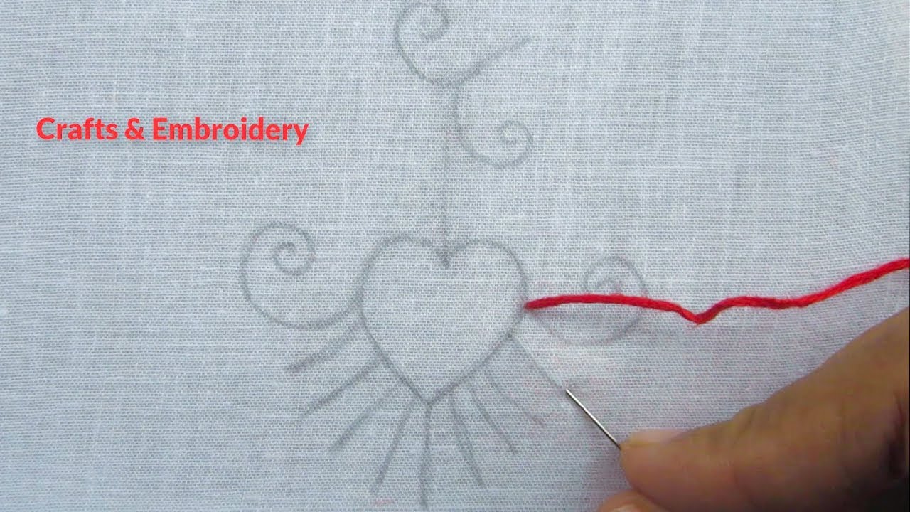 Hand Embroidery, Simple Embroidery Design, Easy Embroidery Tutorial ...