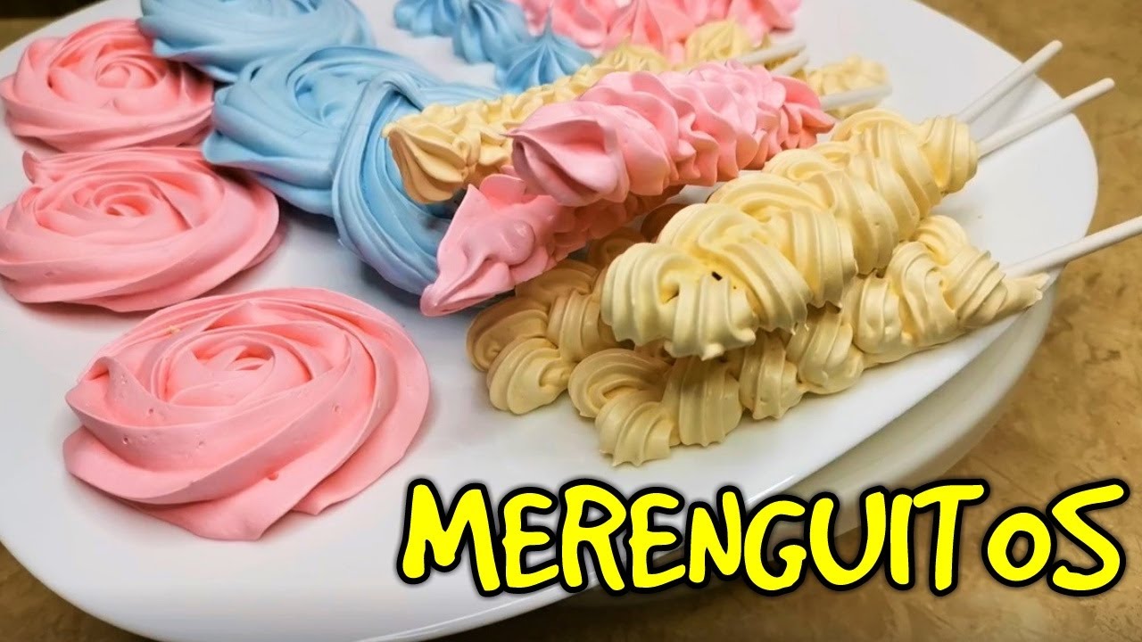 Merenguitos o suspiros Receta fácil y rápida - YouTube