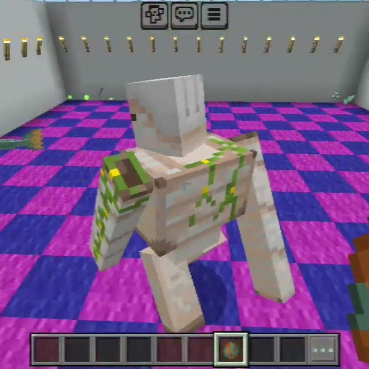 Minecraft Iron Golem vs Guardian || ️😄😁||iron golem vs guardian ...