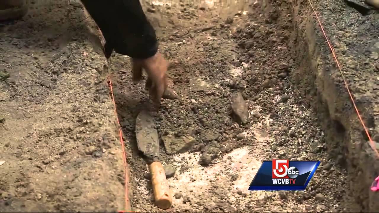Archaeological dig uncovers historic artifacts at Old City Hall - YouTube