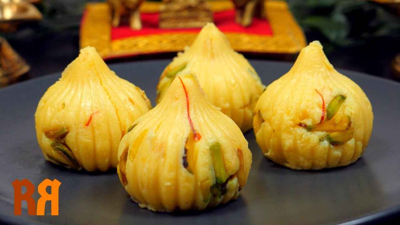Ganpati's Favorite Yummy Sweet | Kesar Pista Mawa Modak for Ganeshotsav ...