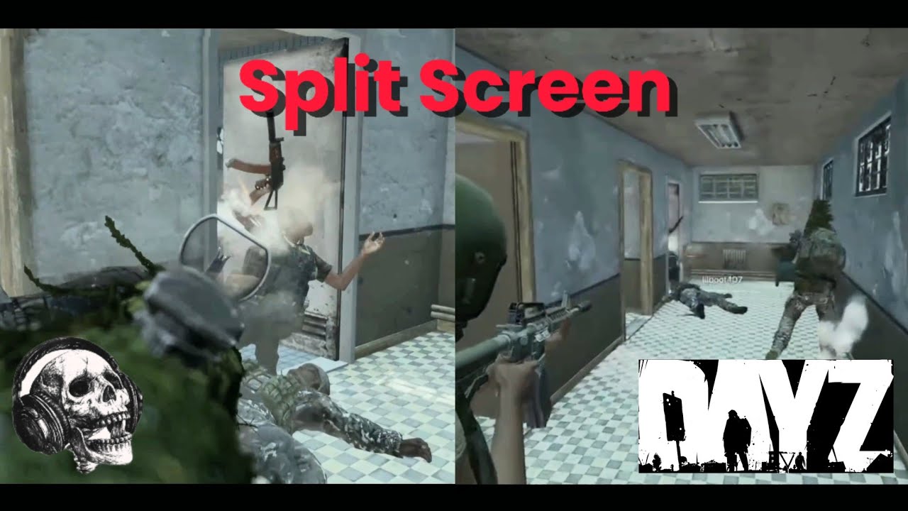 Split Screen DayZ With ItsThaBacon, Clearing A Military Base On DayZ🪖 ...