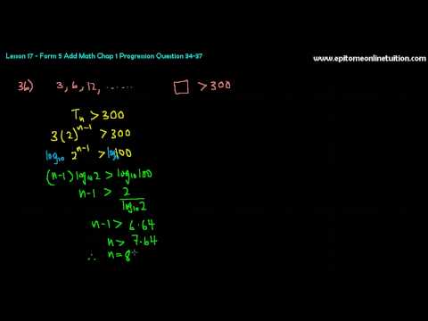 Add Math - GP using Tn Formulae - YouTube
