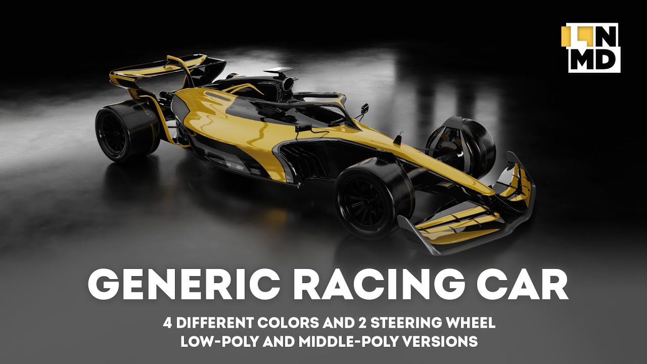 Formula 1 Generic Racing Car 03 / 3D model - YouTube