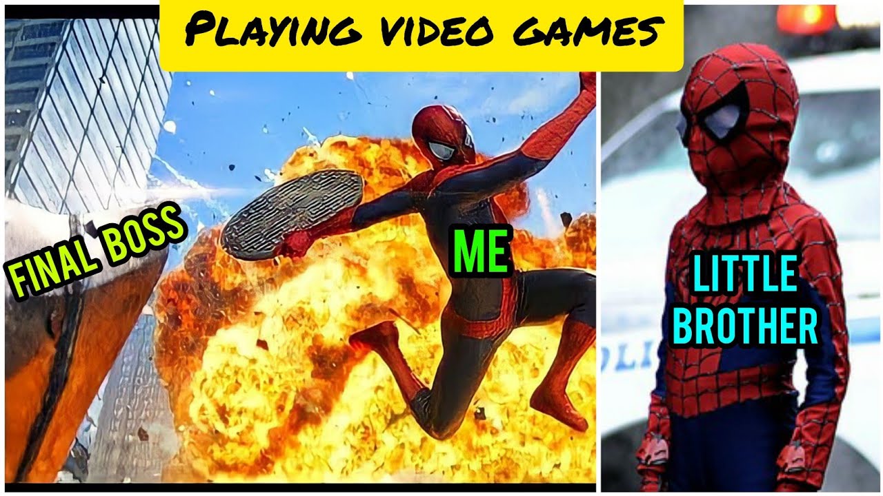 Playing Video Games With Little Brothers Meme - YouTube