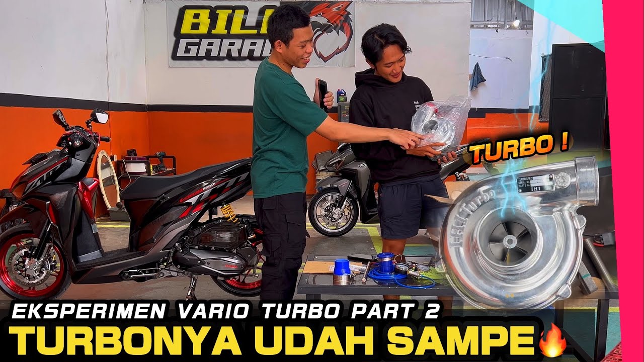 EKSPERIMEN PASANG TURBO DI MOTOR VARIO | PROJECT TURBO ELECTRIC PART 2 ...