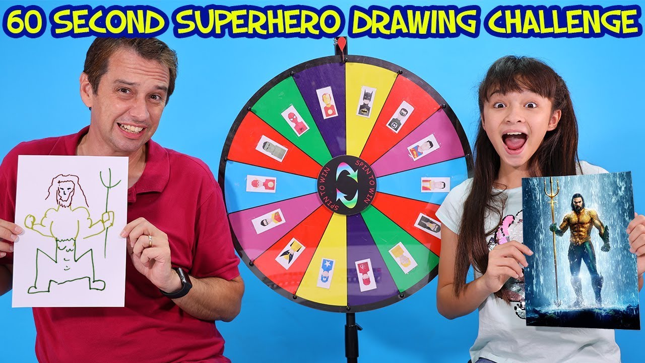 60 Seconds DRAWING Superhero Challenge - YouTube
