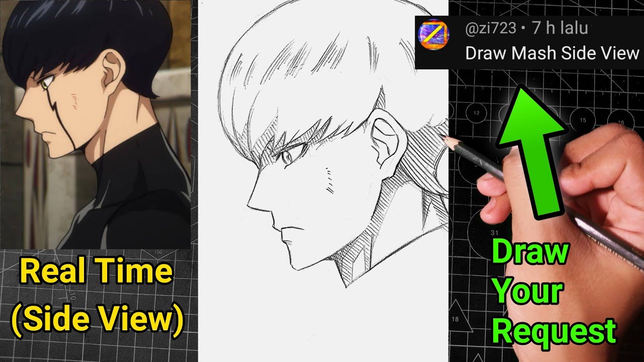 How to draw MASH from MASHLE Season 2 - Step by Step Easy - YouTube