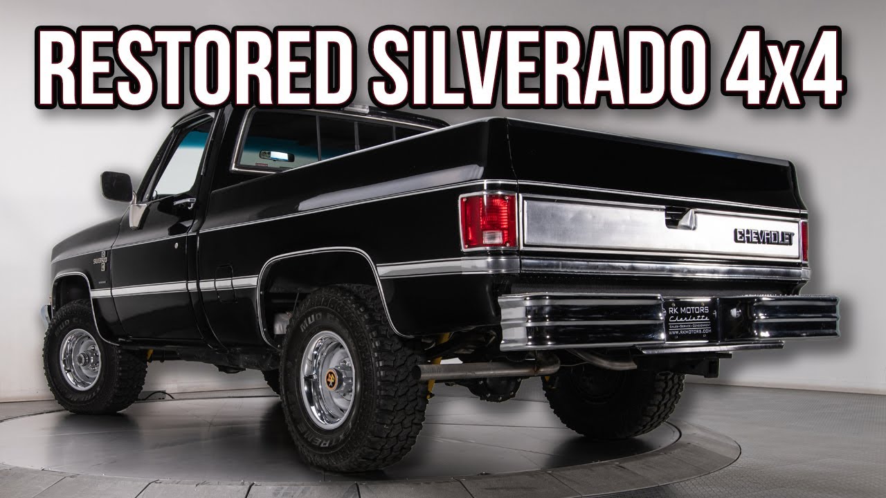 Restored 1987 Chevrolet Silverado V10 4x4 Short Bed 350 V8 - SOLD ...