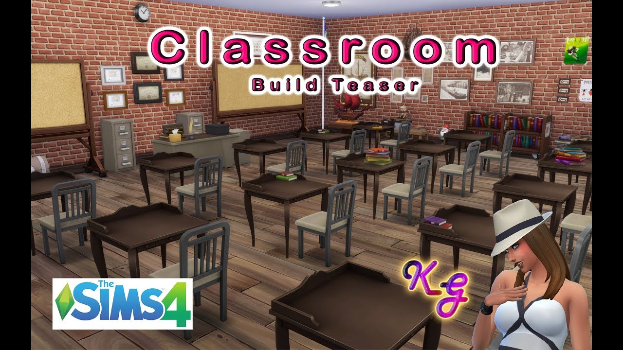 Classroom Build Teaser - The Sims 4 - No CC - YouTube