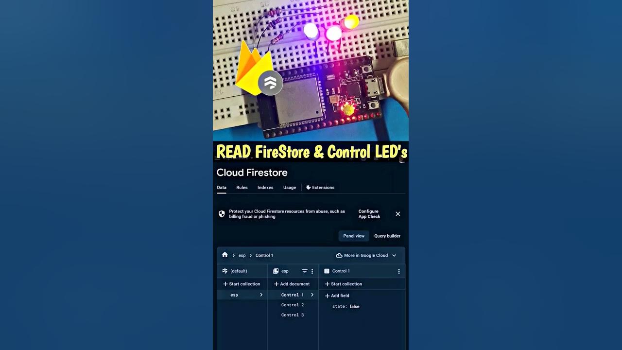 Control LED's With FireStore #firebase #esp8266 #esp32 - YouTube