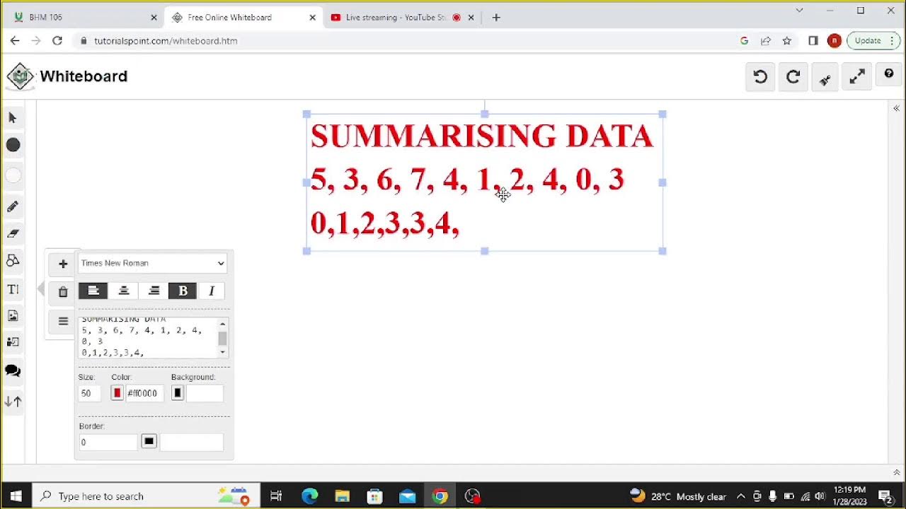 STT205 SUMMARISING DATA - YouTube