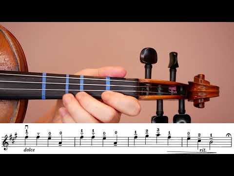 Suzuki Violin Book 1: Allegro Violin Solo with Fingering - YouTube
