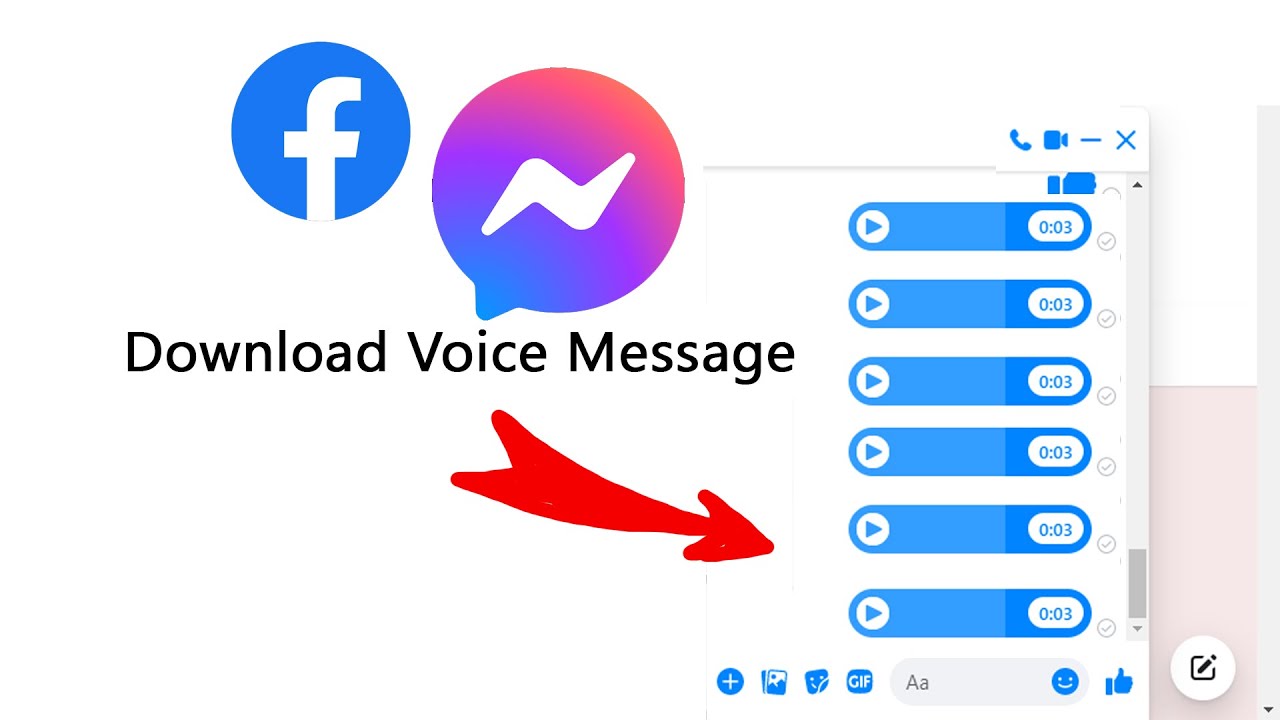 How to download voice message in Facebook ...