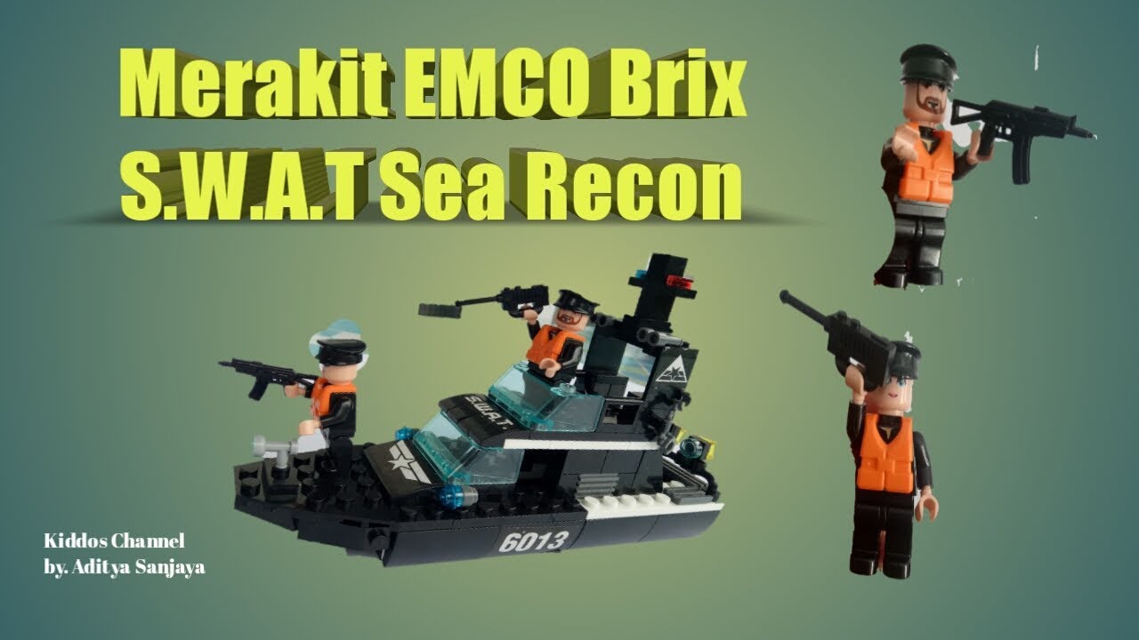Tutorial merakit EMCO Brix Kapal pemburu tim SWAT - YouTube