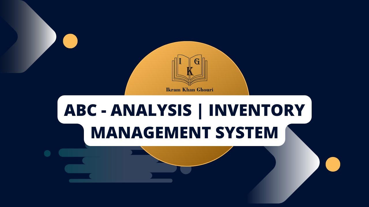 ABC - Analysis | Inventory Management System #bin #abc # ...