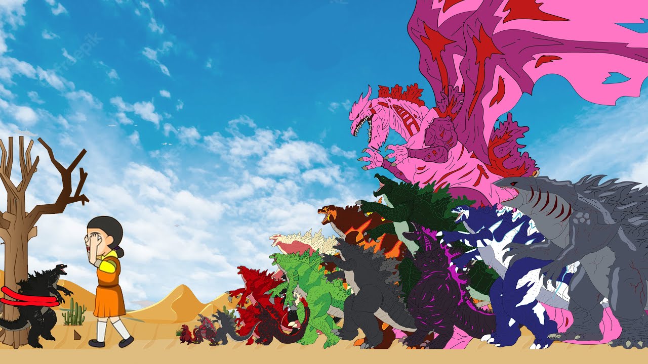 Evolution of SHIN GODZILLA vs SQUID GAME : Monsters Ranked From Weakest ...