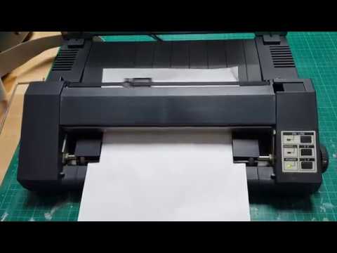 Amstrad dot matrix printer test - YouTube