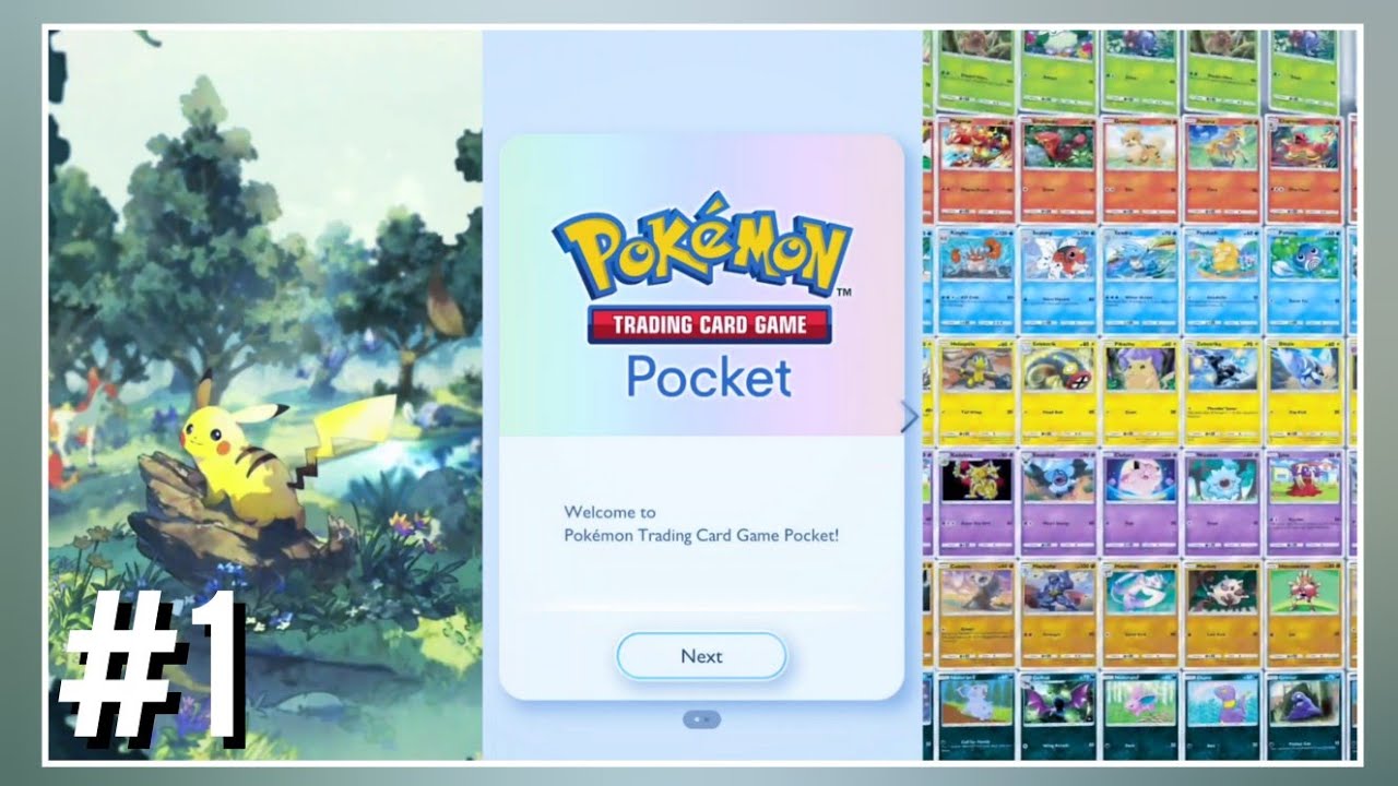 Startup, Intro and First Packs - Pokémon TCGP Trading Card Game Pocket ...