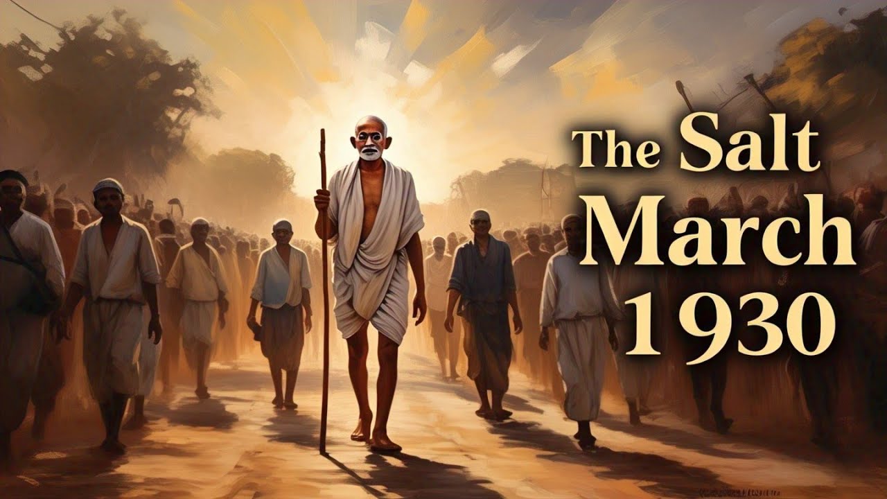 The Salt March by Mahatma Gandhi 1930 | एक मुट्ठी नमक - YouTube