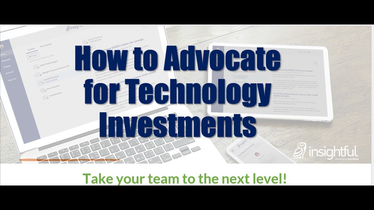 How to Advocate for Technology Investments - YouTube