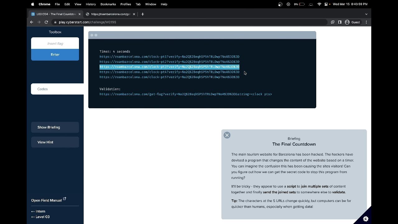 Cybersecurity Challenge! The Final Countdown | CyberStart Intern Base Level 3 Challenge 4 ...