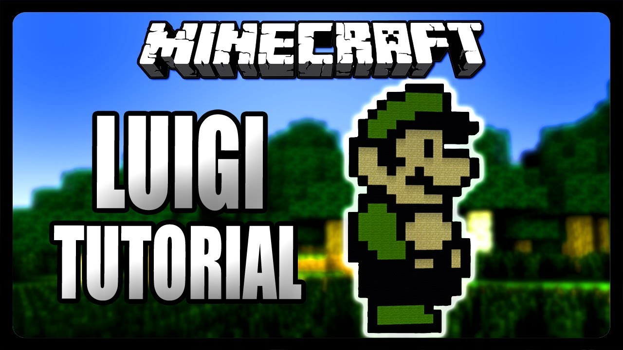 Minecraft Pixel Art Tutorial - Luigi - YouTube