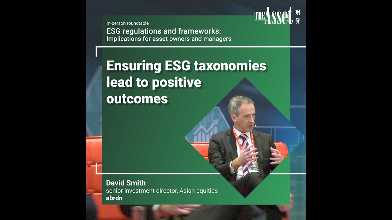 Ensuring ESG taxonomies lead to positive outcomes - YouTube