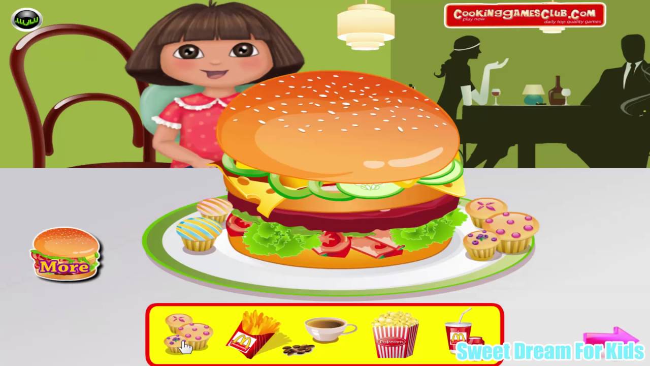 Dora Mcdonalds Hamburger - Dora The Explorer - Girl Games For Kids ...