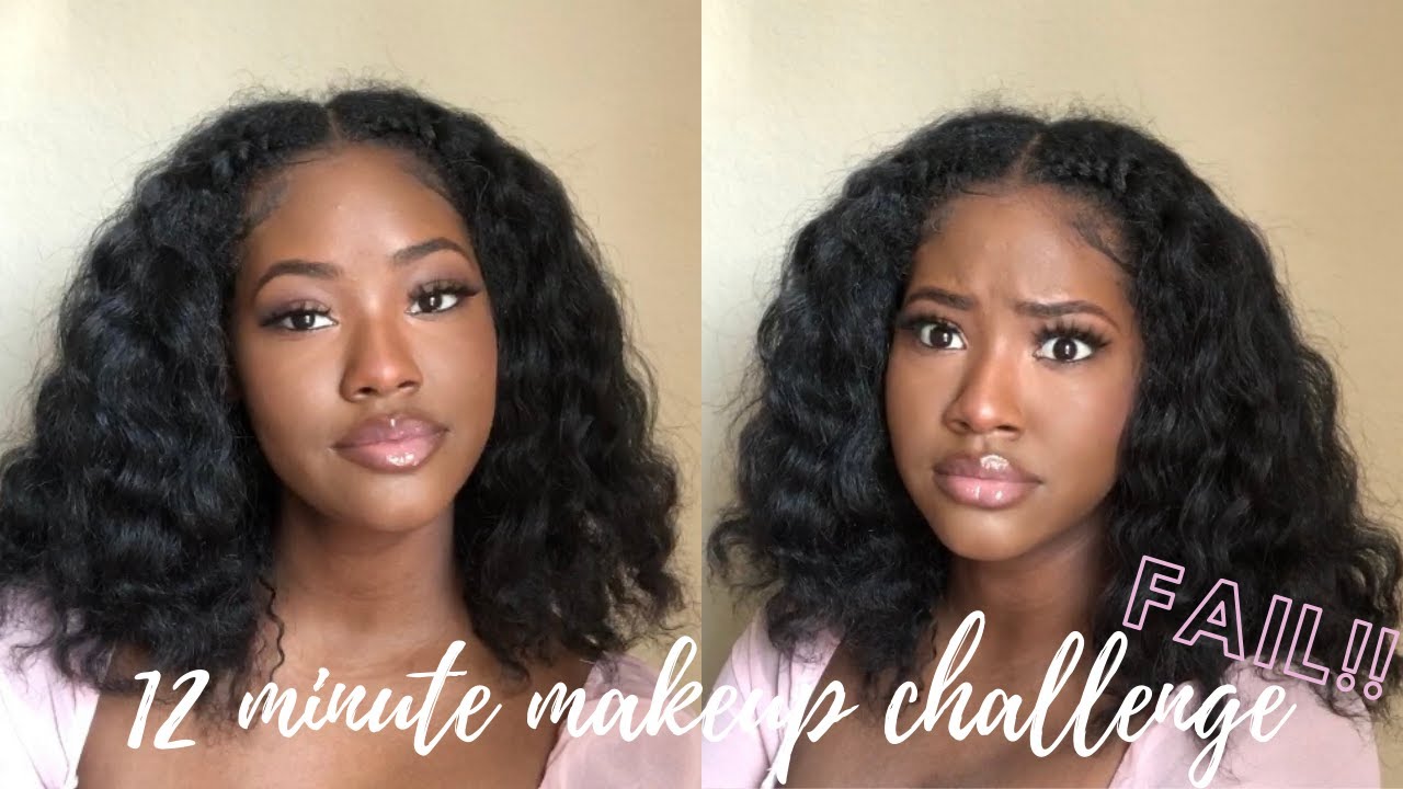 12 MINUTE MAKEUP CHALLENGE *FAIL* - YouTube