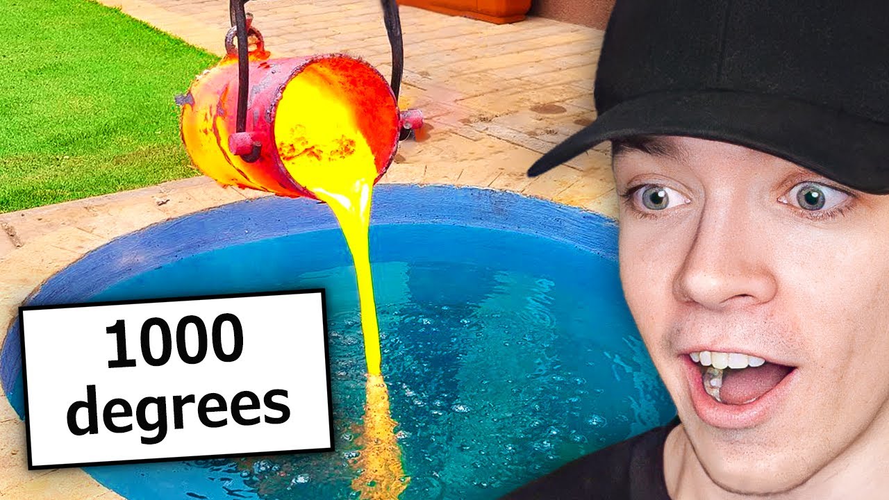 What Happens When LAVA vs POOL - YouTube